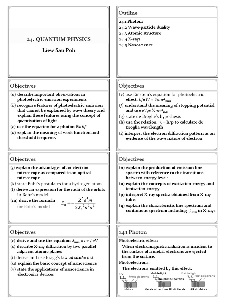 Understanding Quantum Physics Concepts | PDF | Photoelectric Effect ...