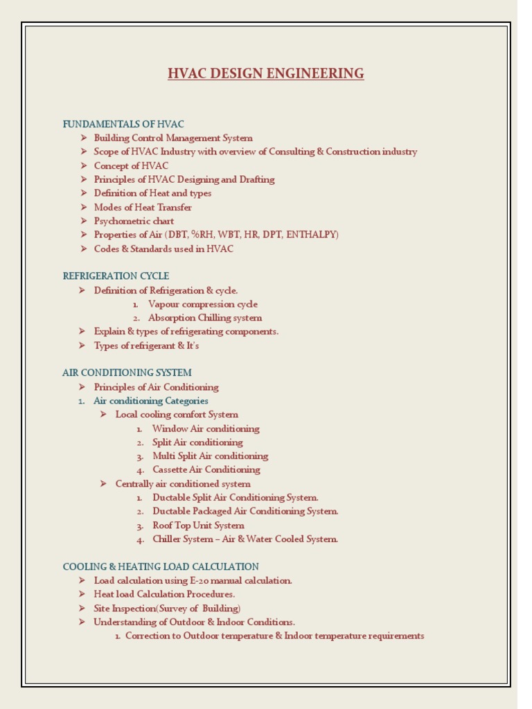 Hvac Design Engineering | Download Free PDF | Hvac | Air Conditioning