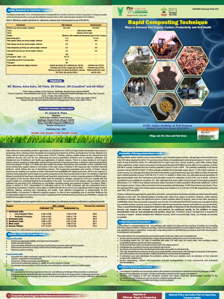 Rapid Composting Technique | Compost | Soil