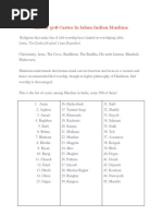 All India General Caste List | PDF | Social Science
