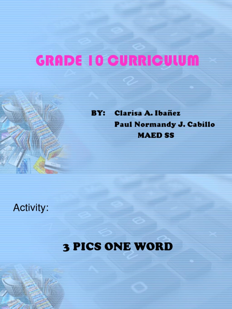 Grade 10 Curriculum Overview Philippines | PDF | Computer Aided Design ...