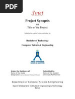 Sample For Synopsis Presentation | PDF