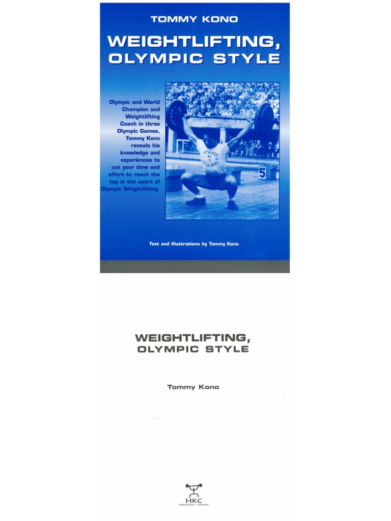 Tommy Kono Weightlifting Olympic Style | PDF