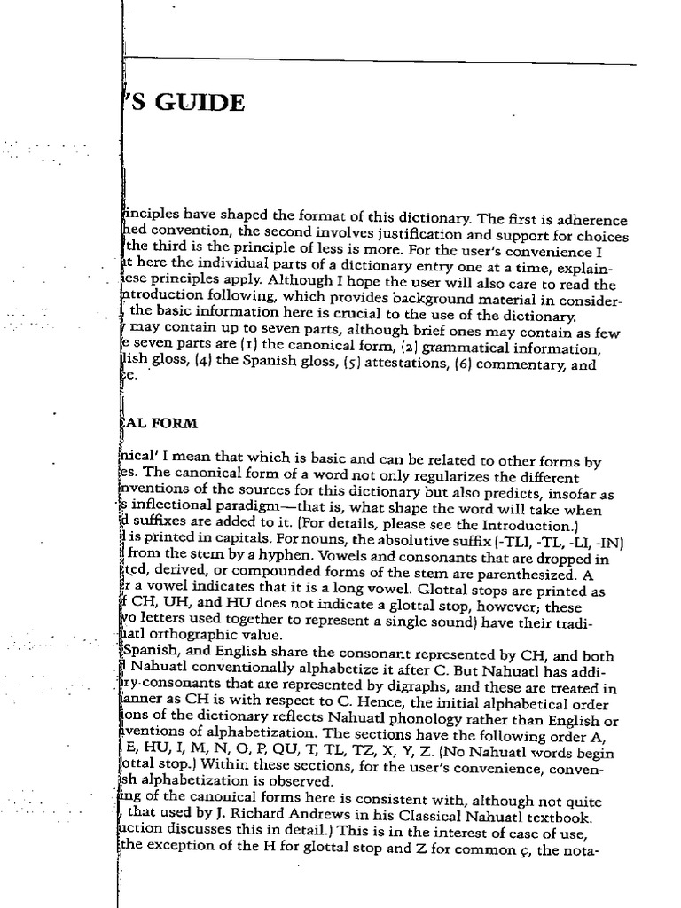 Nahuatldictionary PDF | PDF