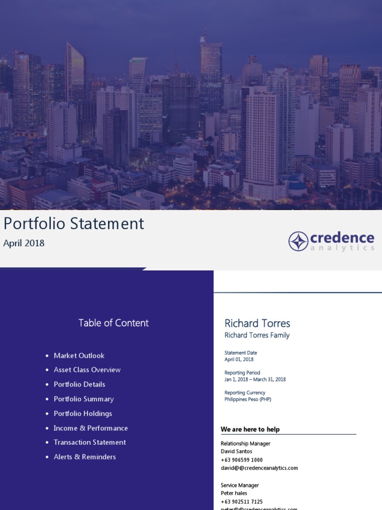 Sample Customer Statement Format | Download Free PDF | Mutual Funds ...