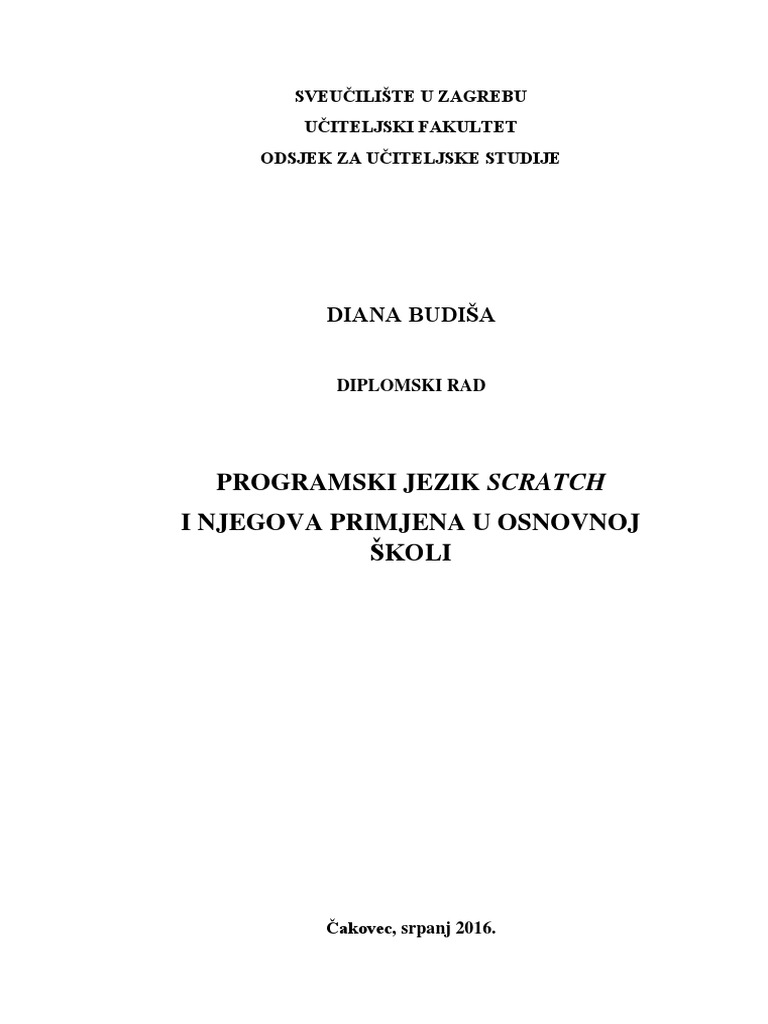 Programski Jezik Scratch | PDF