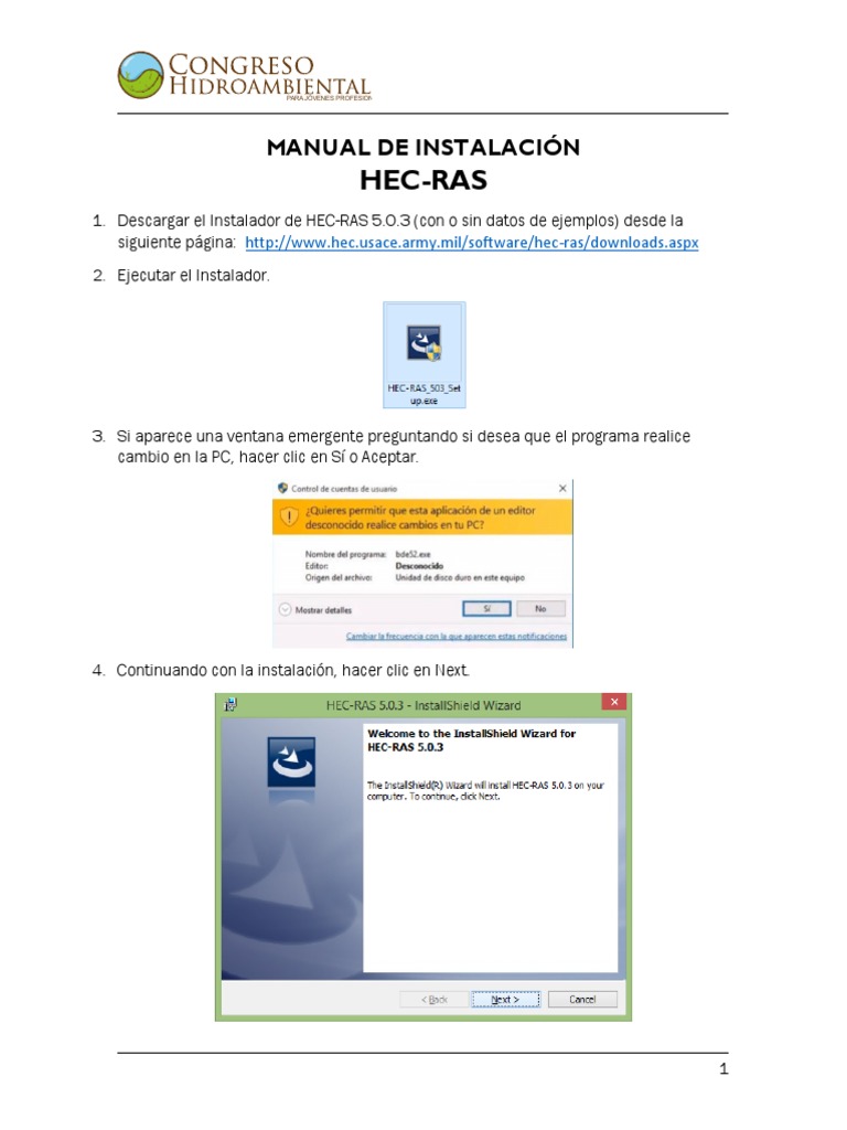 Manual de Instalación Hec-Ras | PDF
