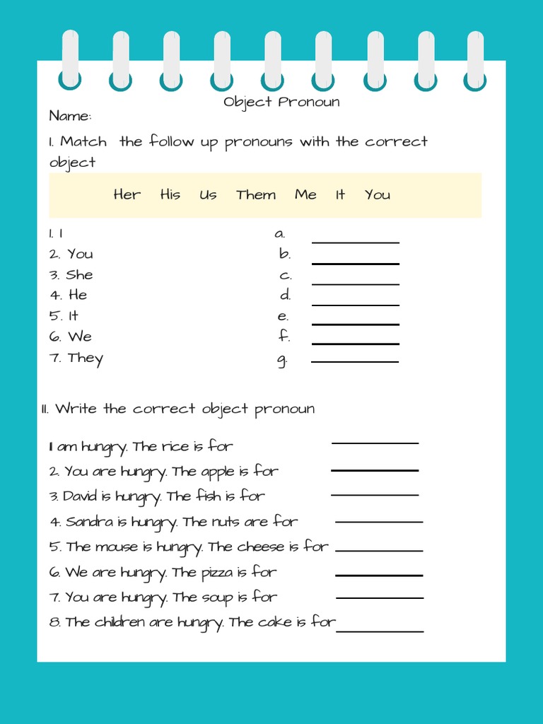 Personal-Object Pronouns | PDF