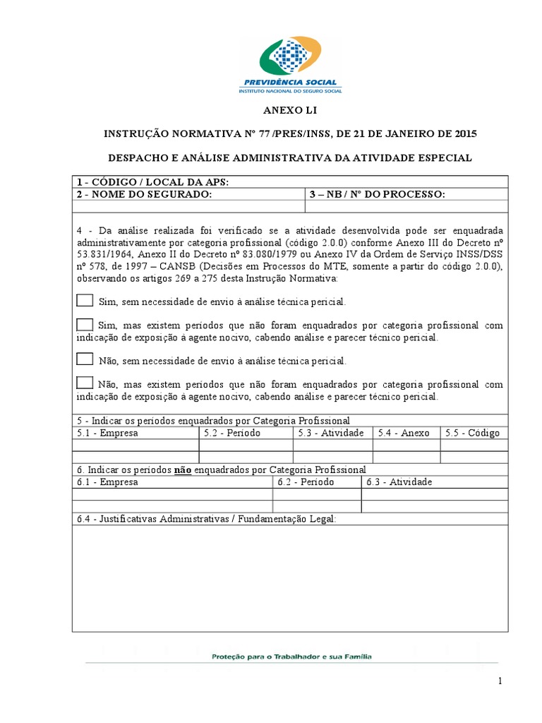 Formulário SST IN77 | PDF | Business