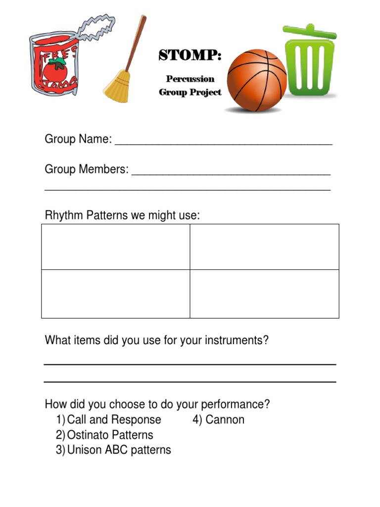 Stomp Group Project | PDF | Computers