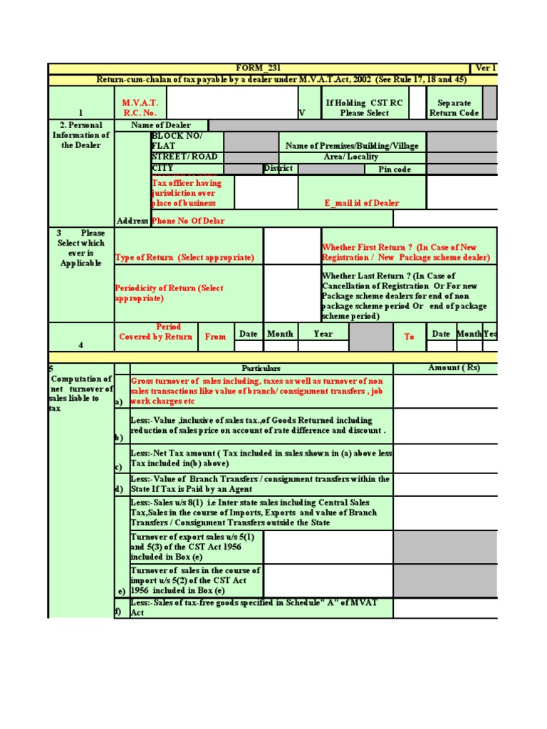 Form 231 | PDF | Tax Exemption | Taxes