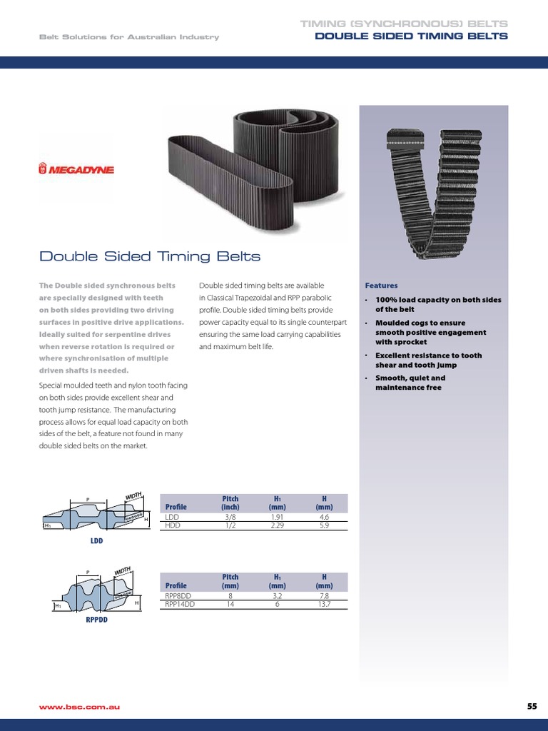 Double Sided Timing Belt Specifications PDF | PDF | Belt (Mechanical ...