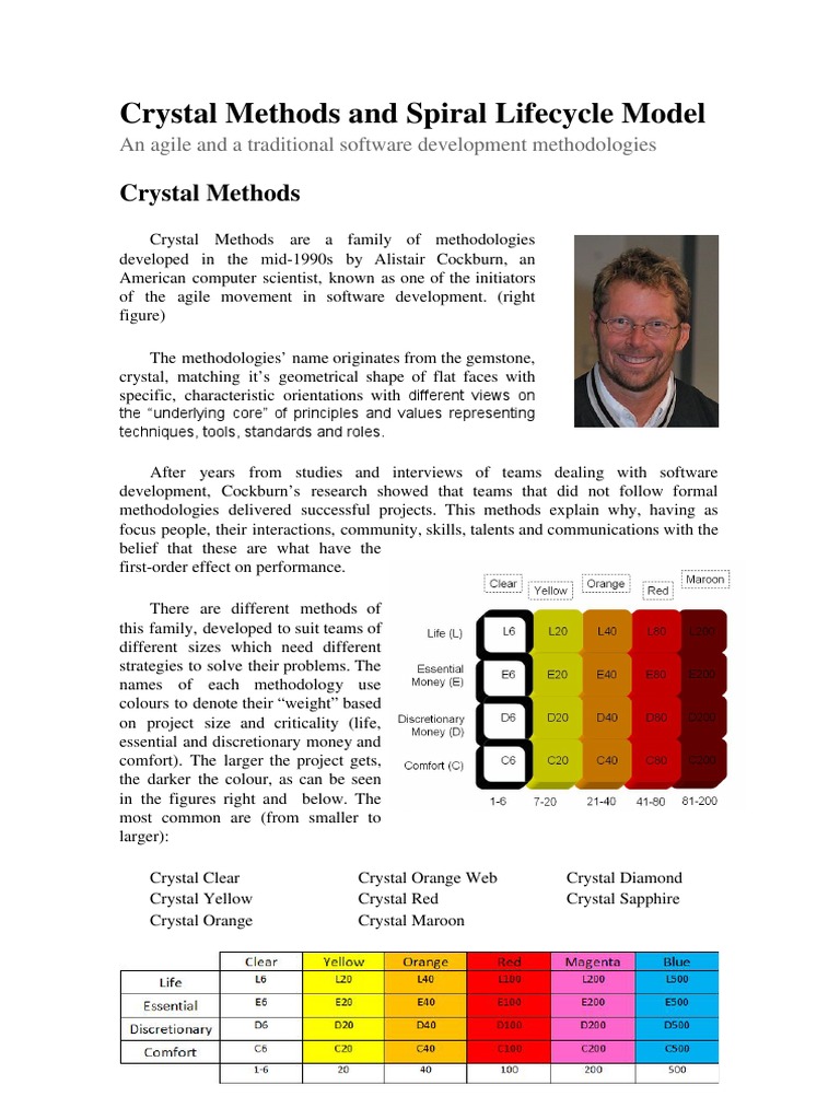 Crystal: Methods and Spiral Lifecycle Model | PDF | Software ...