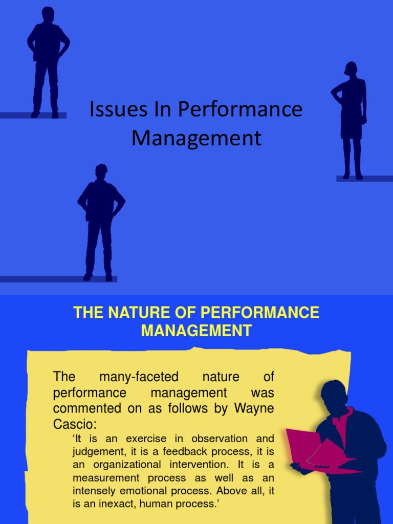 4 Issues in Performance Management | PDF | Performance Management ...