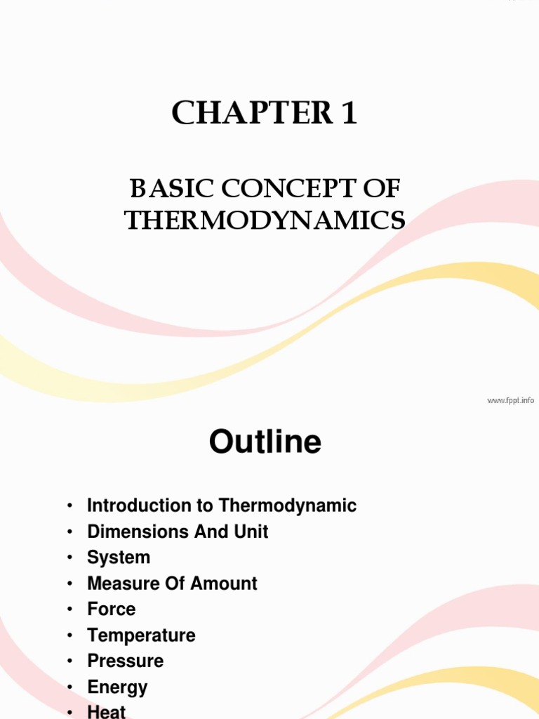 Chapter 1 Basic Concept of Thermodynamics PDF | PDF | Heat ...