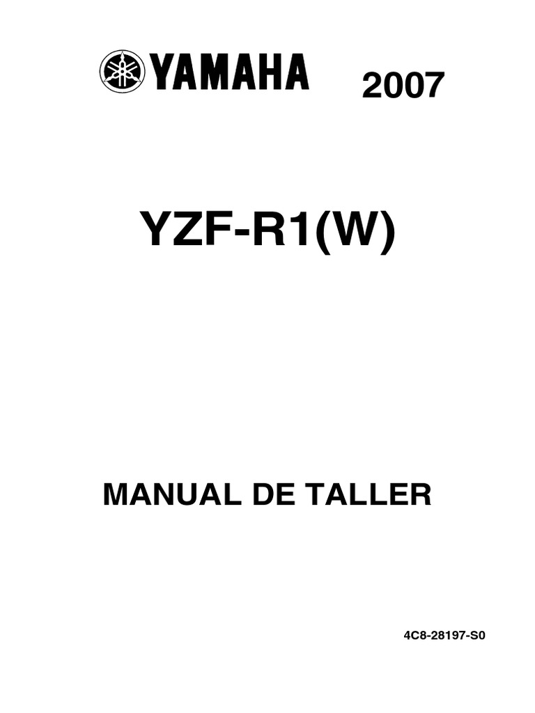 Manual de Taller R1 2007 Español PDF | PDF | Acelerador | Ingeniería ...