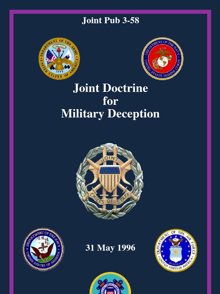 Jp3 - 58 Military Deception | PDF | Electronic Warfare | Command And Control