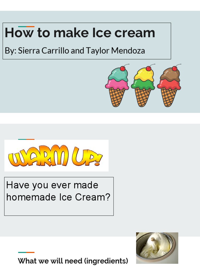 Ice Cream | PDF
