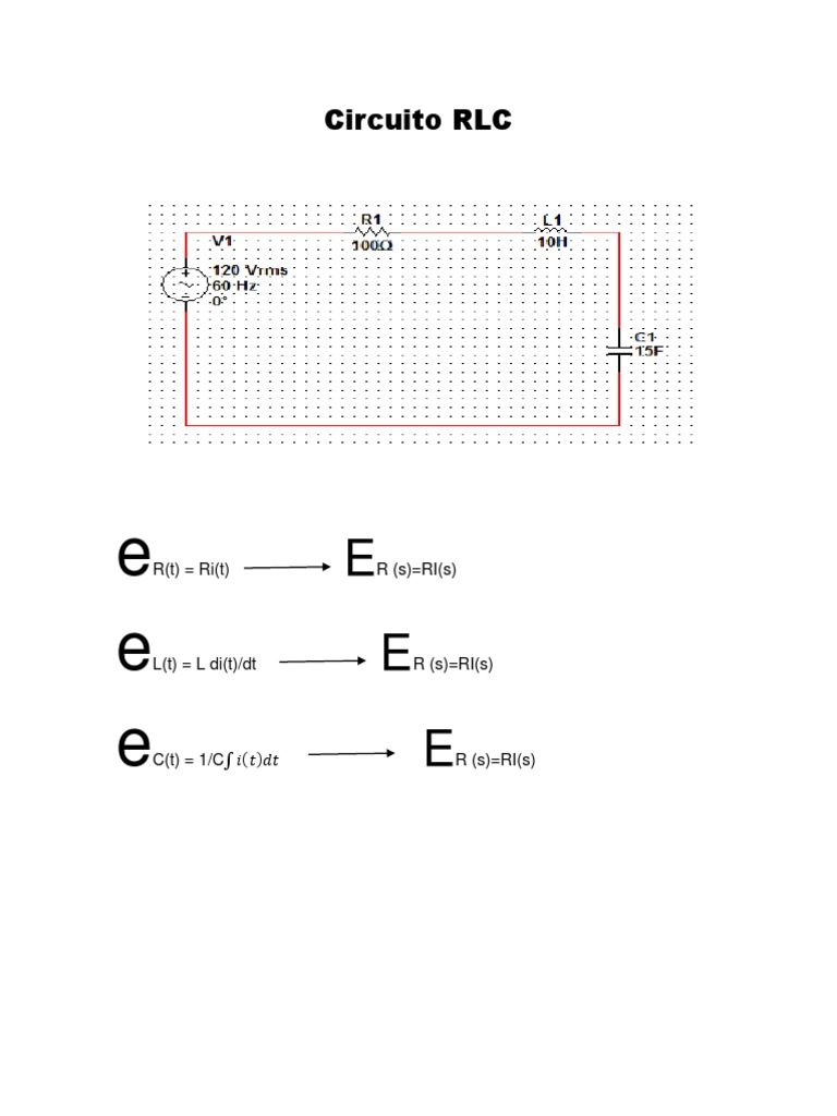 Circuito RLC: R (T) Ri (T) R (S) RI(s) | PDF