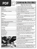 Shadowrun 5th Edition Cheat Sheet | PDF | Role Playing Games | Gaming