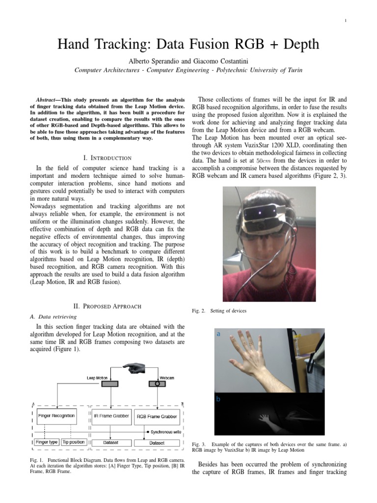 Hand Tracking: Data Fusion RGB + Depth | PDF | Rgb Color Model | Algorithms