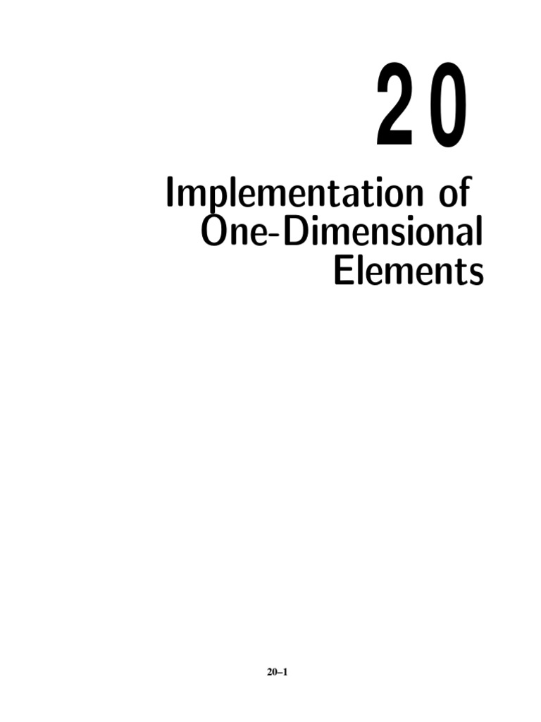 Implementation of One-Dimensional Elements | PDF | Eigenvalues And ...