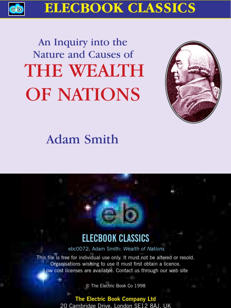 ADAM SMITH - An Inquiry Into The Nature and Causes of The Wealth of ...