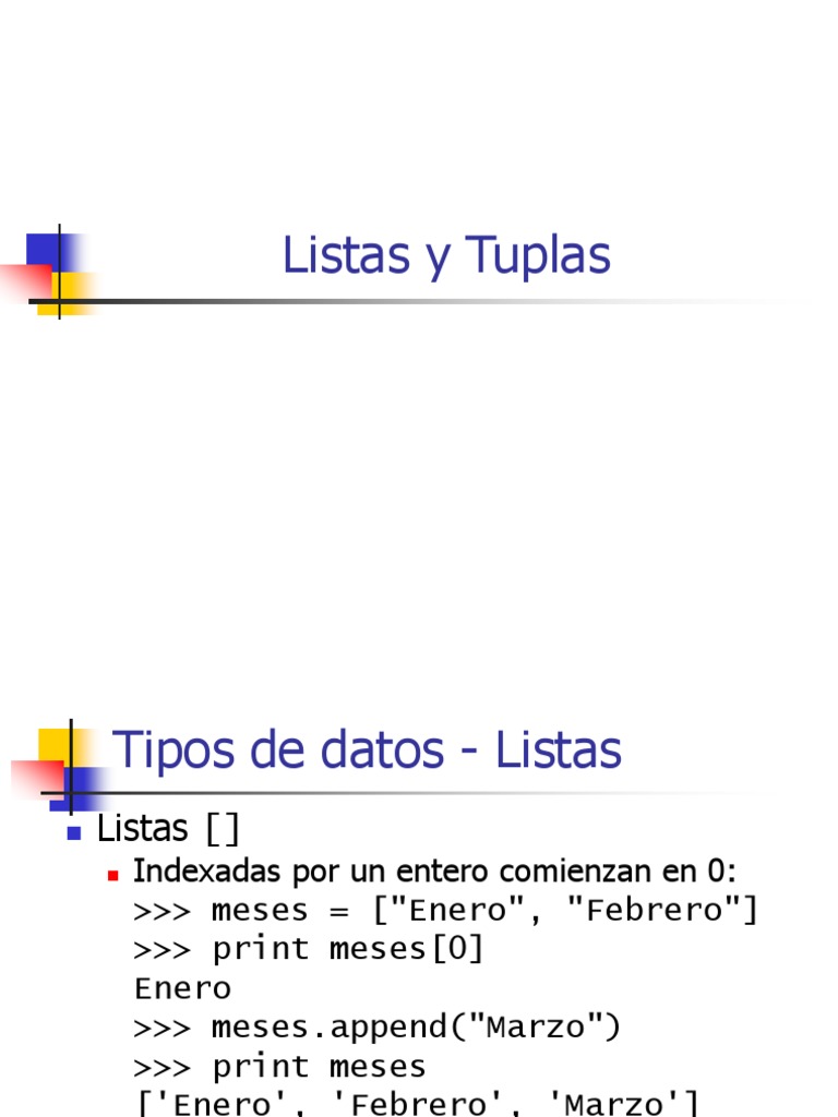 Semana 7 - Listas Tuplas y Diccionarios | PDF | Flujo de control | Python (lenguaje de programación)