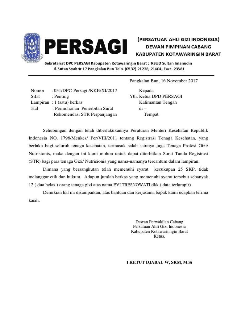 Surat Persagi | PDF