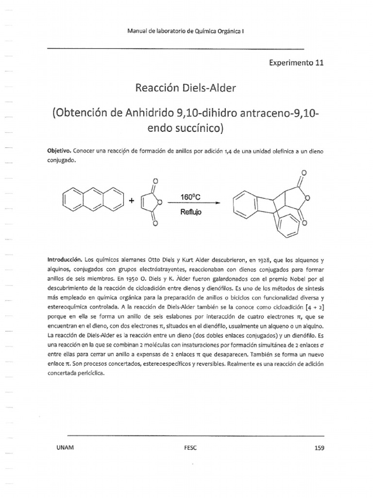 Práctica 12 Reacción de Diels-Alder | PDF