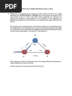 Ejercicios Resueltos de Fuerza Eléctrica | PDF | Vector Euclidiano | Fuerza