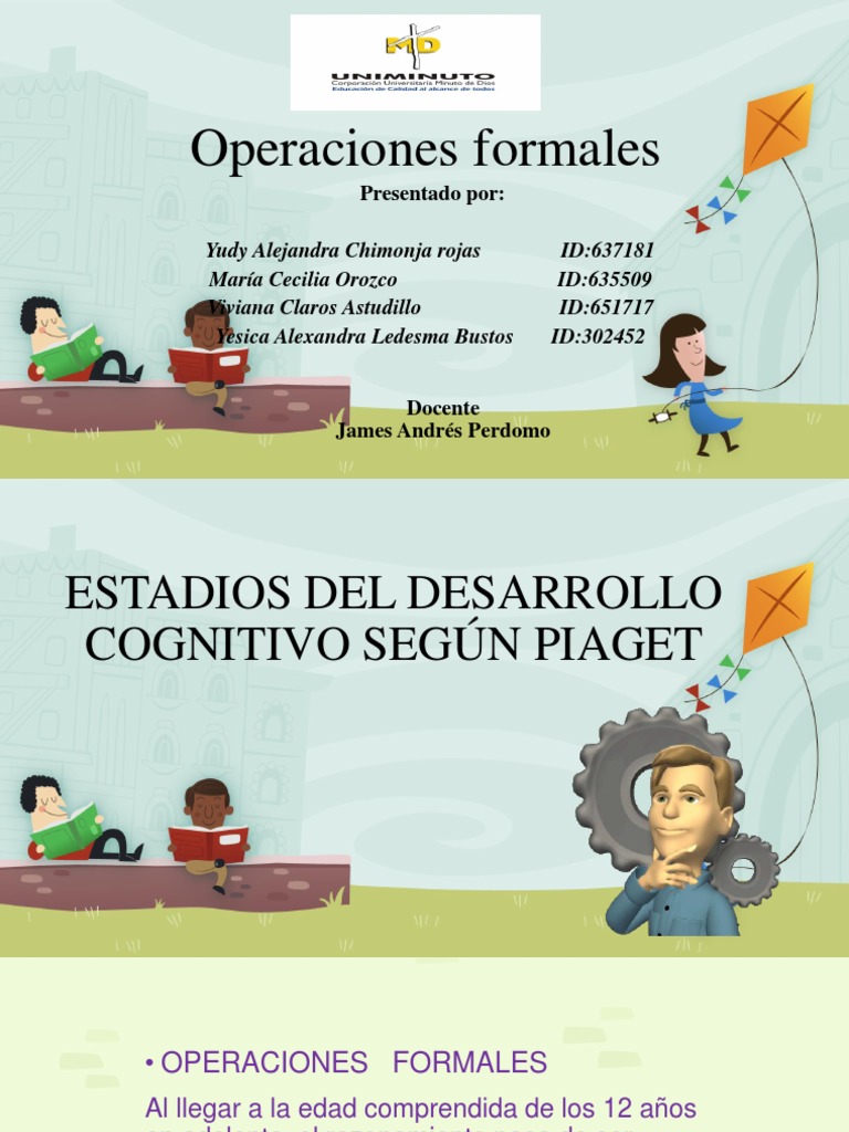 Etapa de Operaciones Formales en Piaget | PDF | Razón | Cambio