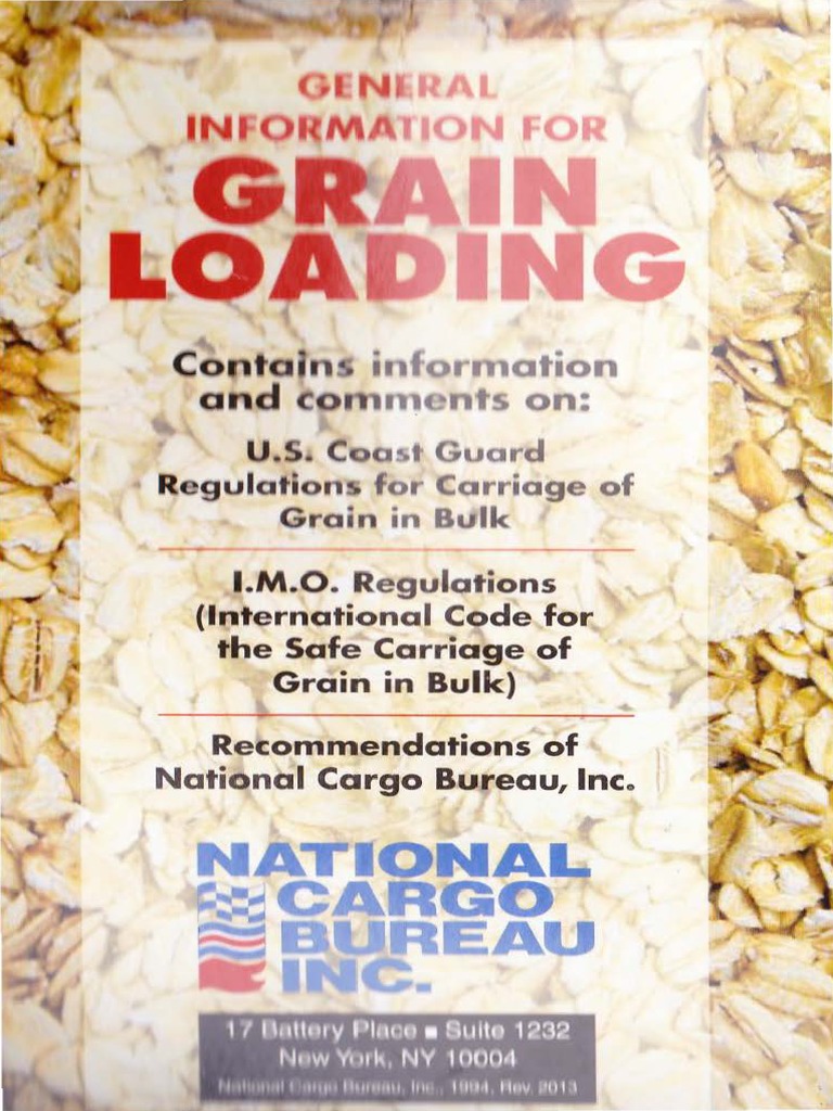 6 NCB Grain Loading Booklet | PDF | Cargo | Shipping