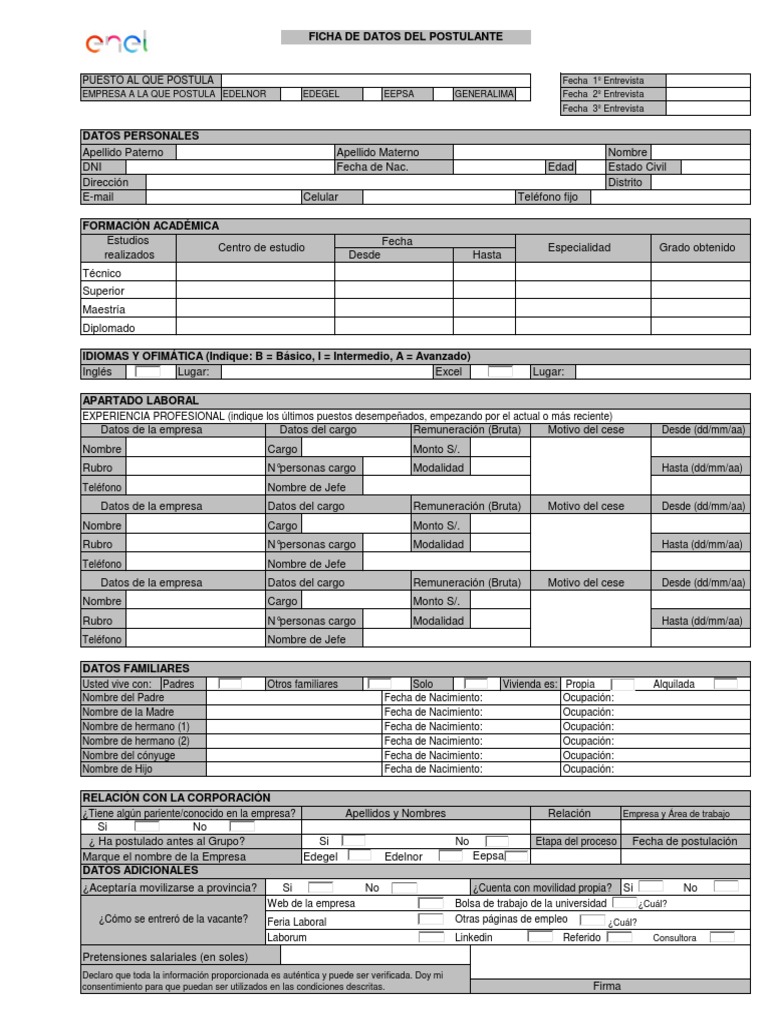 Formato Enel | PDF | Business