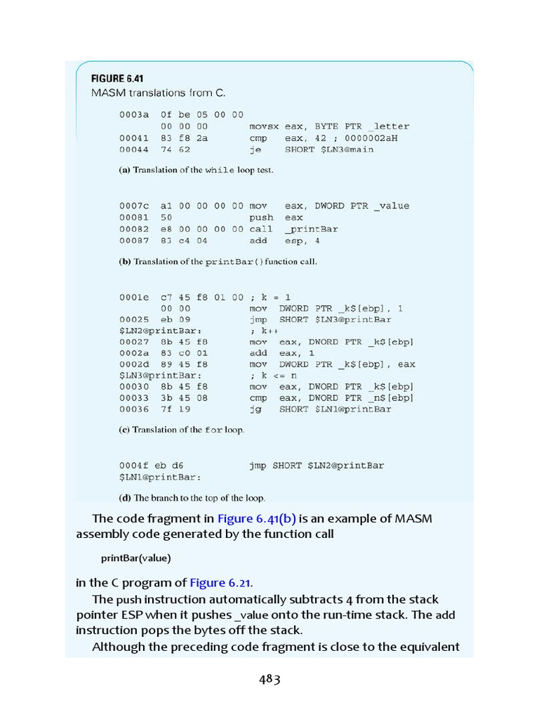 MASM Assembly Code Example | PDF