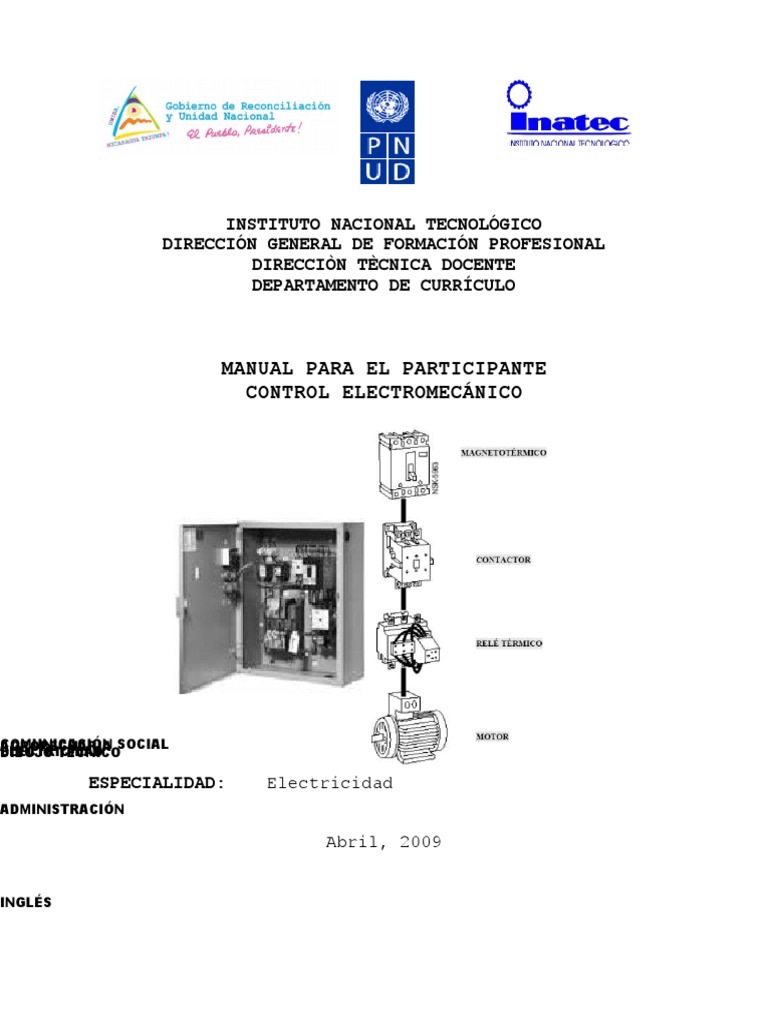 Manual para el participante sobre control electromecánico e ...