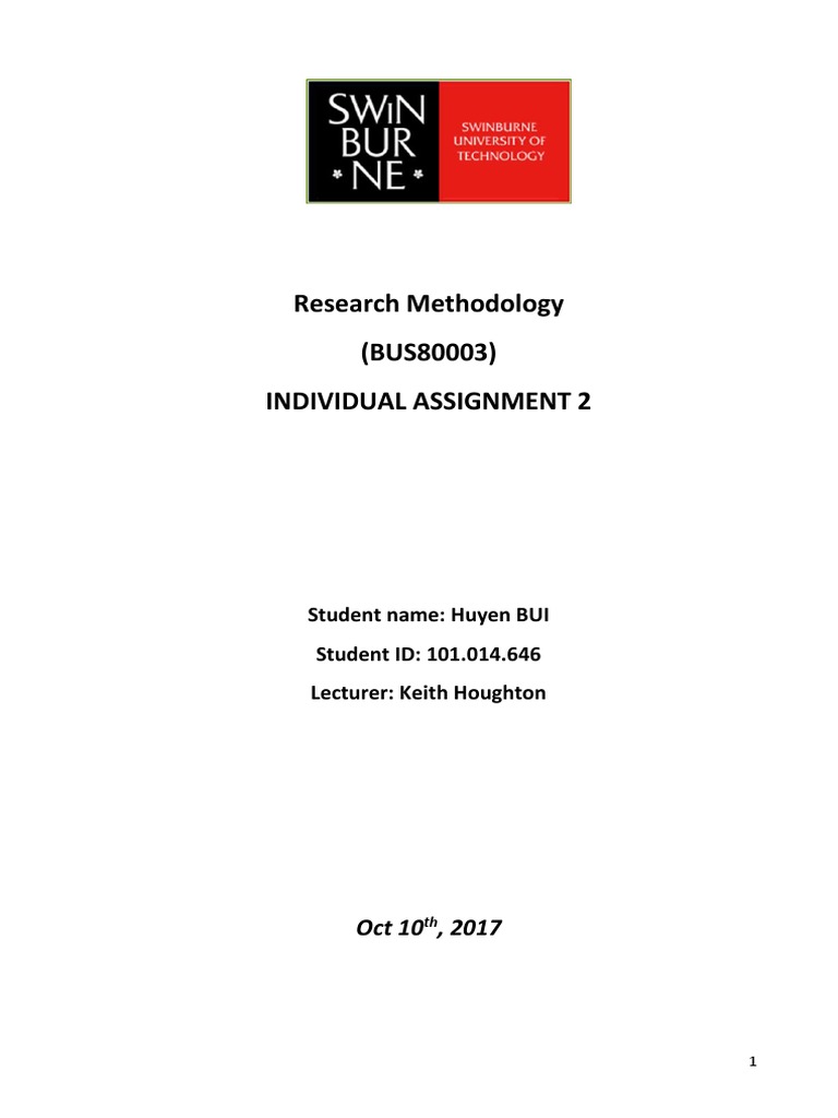 Research Methodology | Download Free PDF | Survey Methodology | Validity (Statistics)