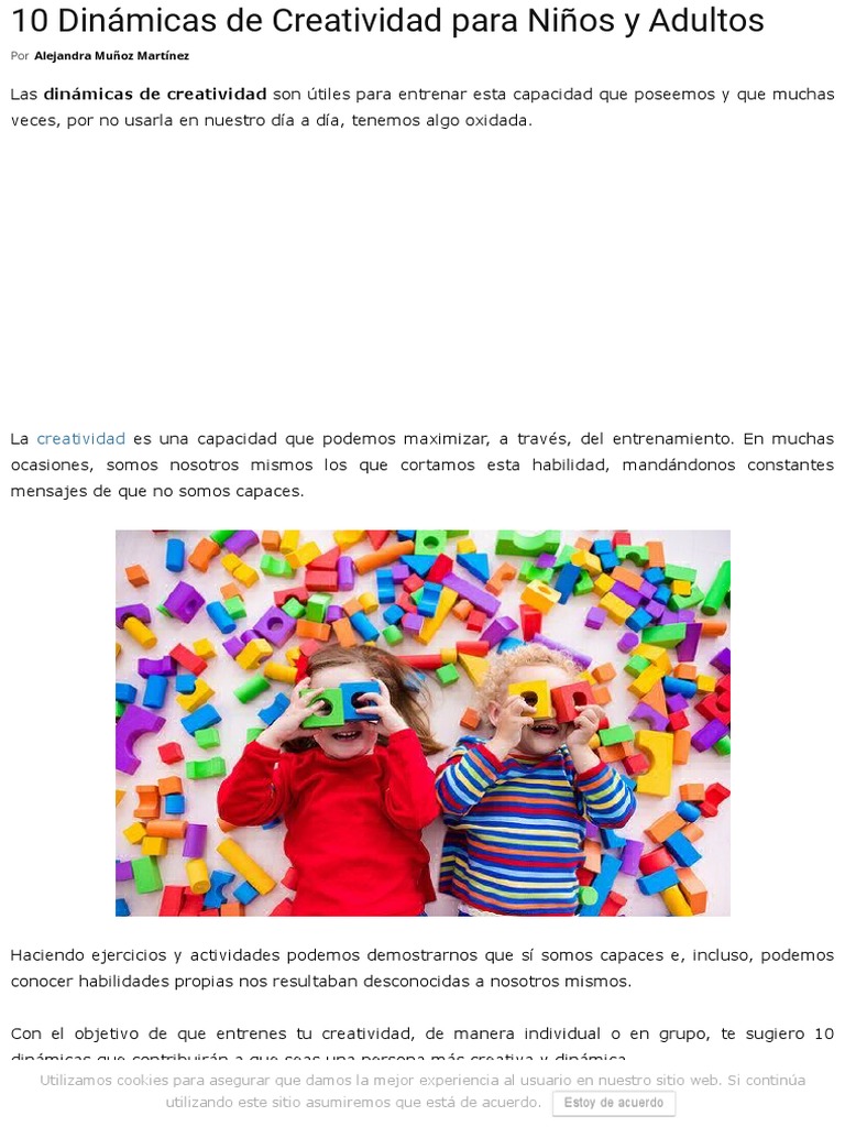 Dinámicas Creativas para Todas las Edades | PDF | Creatividad | Cookie HTTP