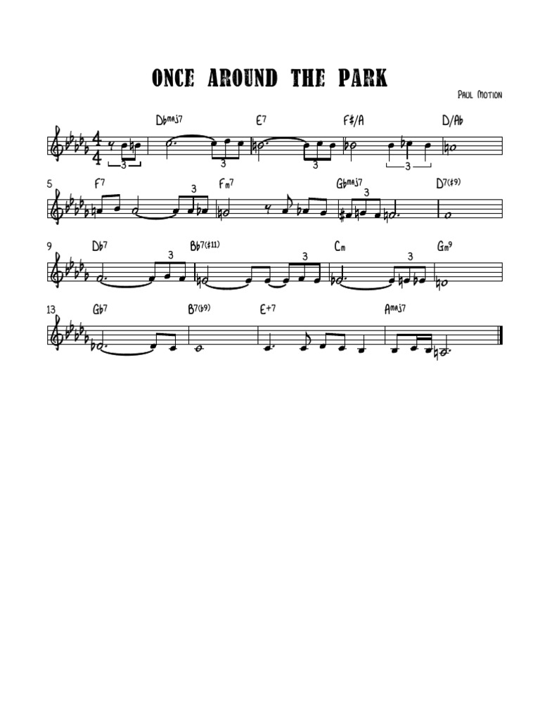 Once Around The Park - Full Score PDF | PDF