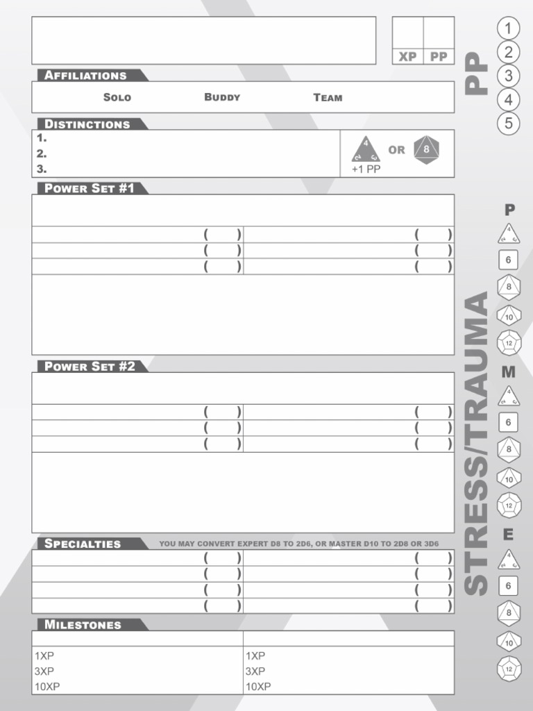 Marvel Heroic Character Sheet X1 v2 | PDF