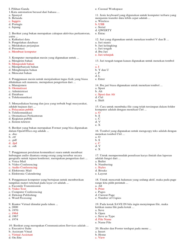 Soal Produktif X Otkp | PDF