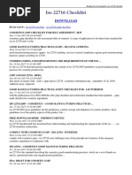 ISO 22716 GMP Guidelines for Cosmetics | PDF | Audit | Quality ...