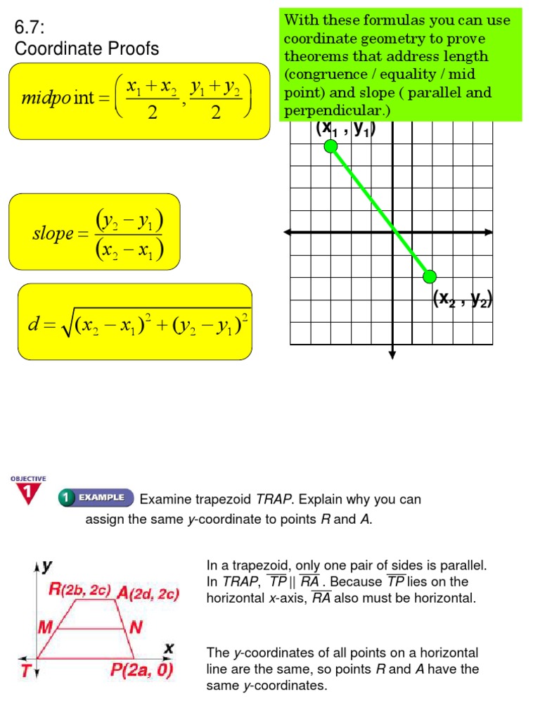 6.7 Coordinate Proof-1 1-0 | PDF | Rectangle | Geometric Shapes