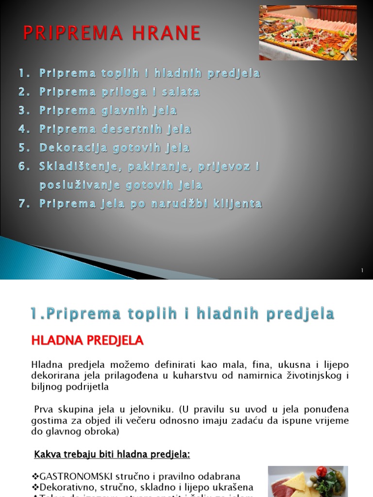 Priprema Hrane Catering | PDF