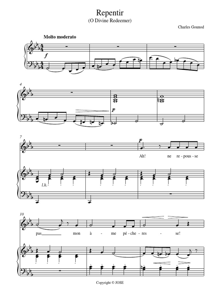 Repentir - Charles Gounod | PDF