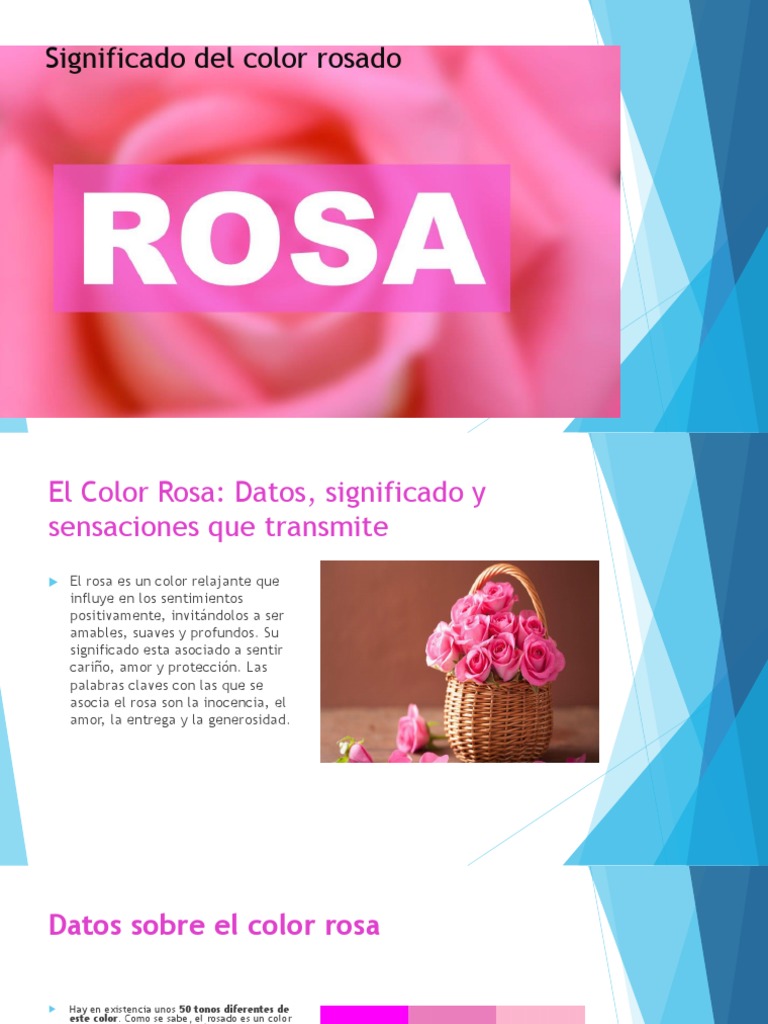 Significado Del Color Rosado | PDF | Color | Rosa