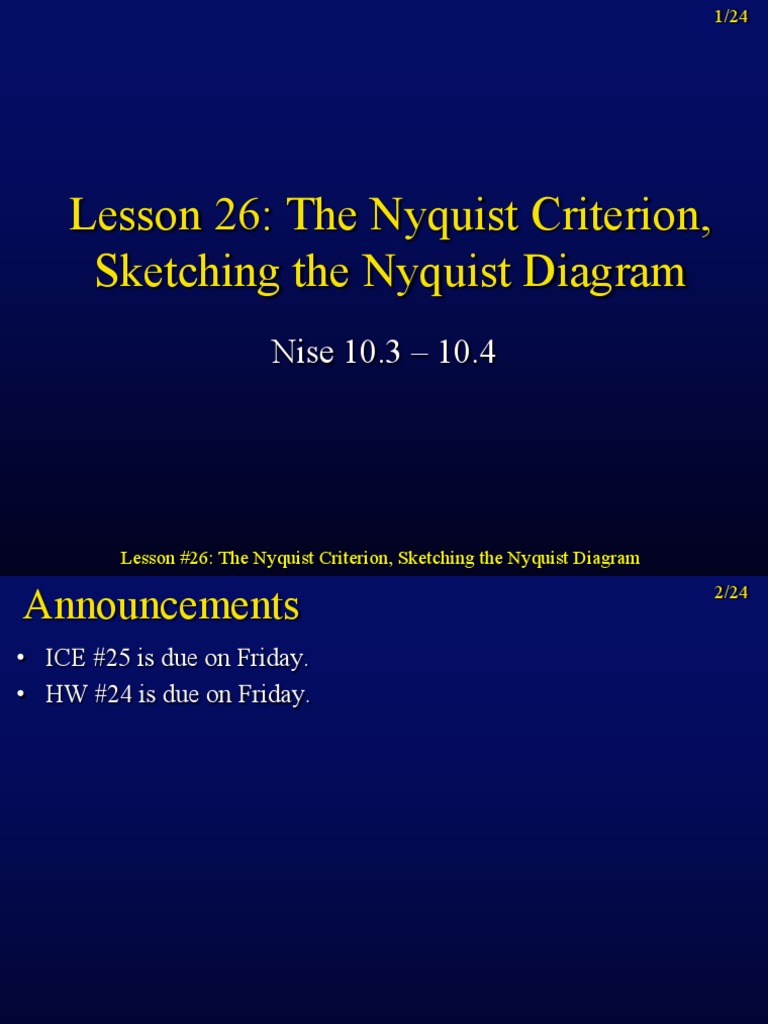 Nyquist Criterion for Analyzing System Stability | PDF | Control Theory ...