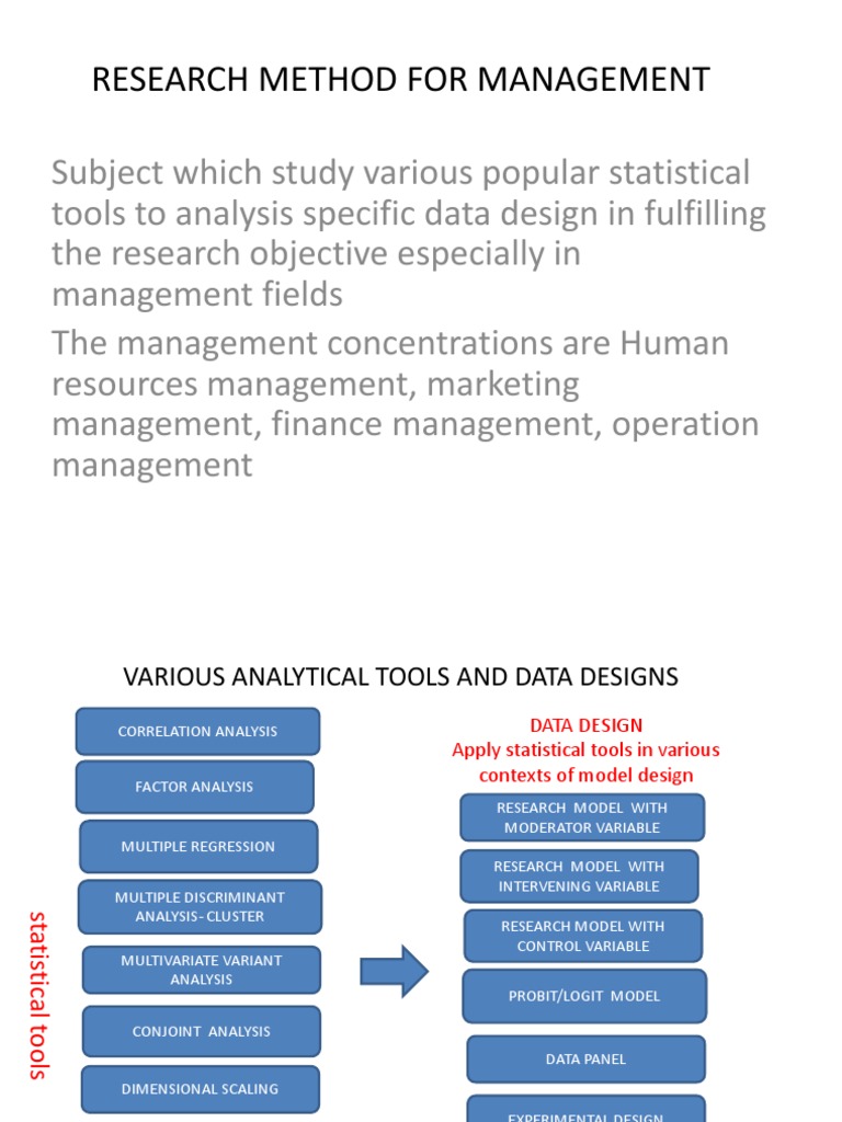 Research Method For Management | PDF | Statistics | Dependent And ...