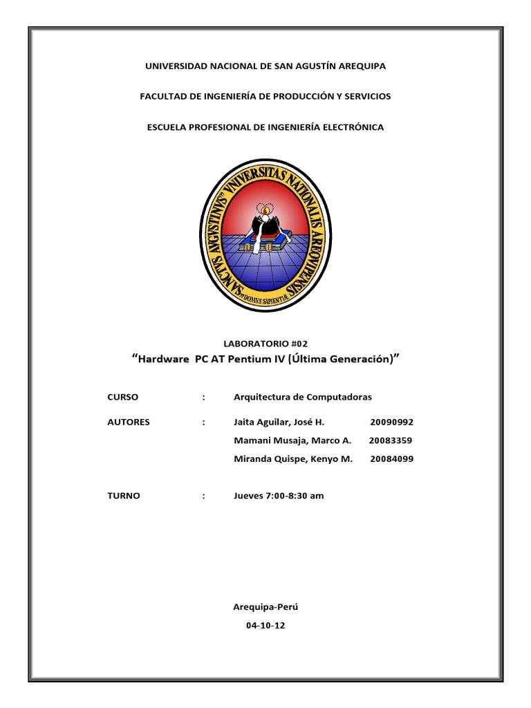 Lab Arqui #02 | PDF | Microprocessador | BIOS