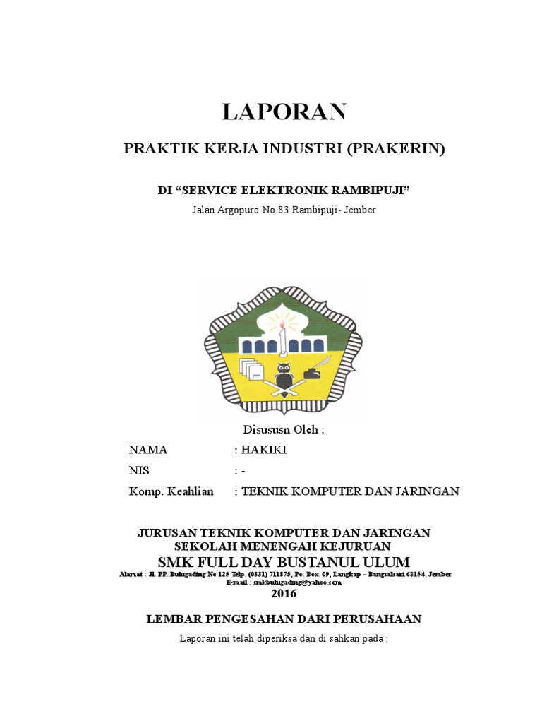Cover Laporan | PDF